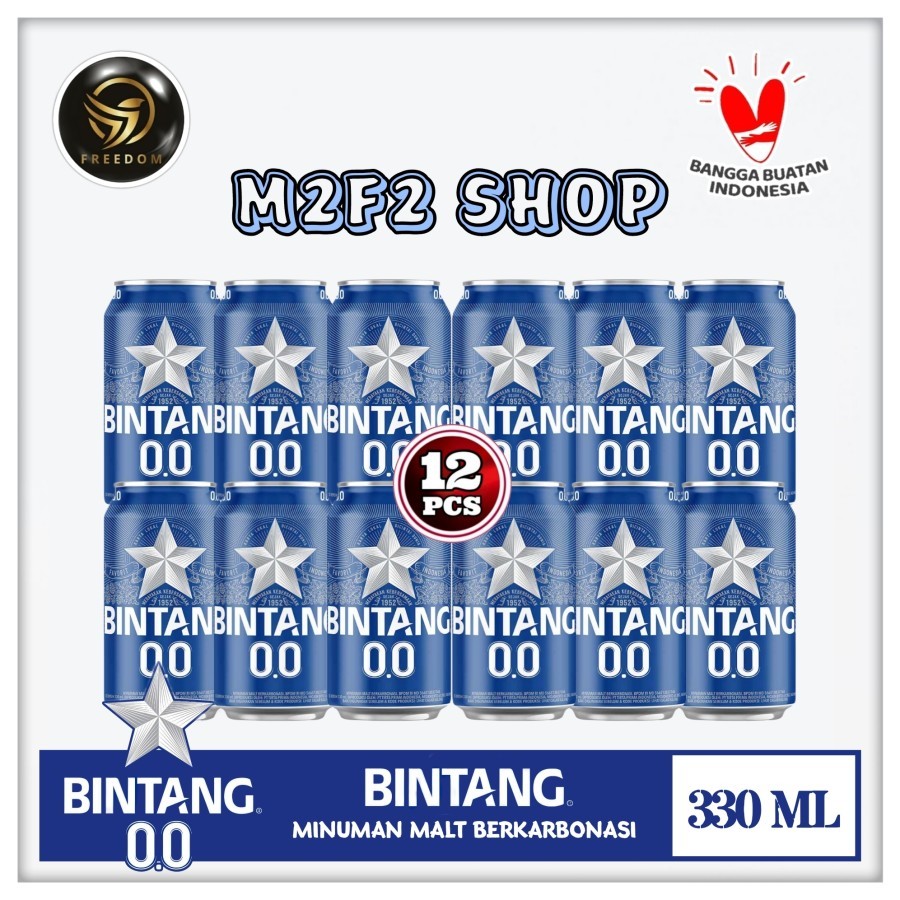 Jual Bintang Zero 0,0% Original Can | Kaleng - 330 ml (Kemasan 12 Pcs ...