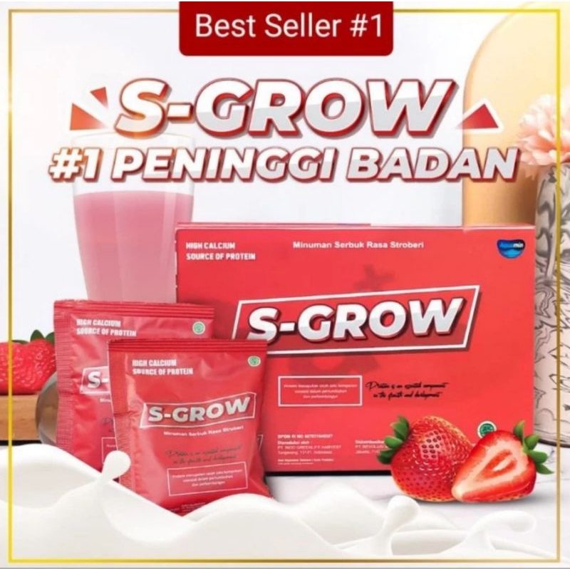 Jual 1Box S Grow Asli Susu Kalsium Peninggi Badan Anak Remaja Dan ...