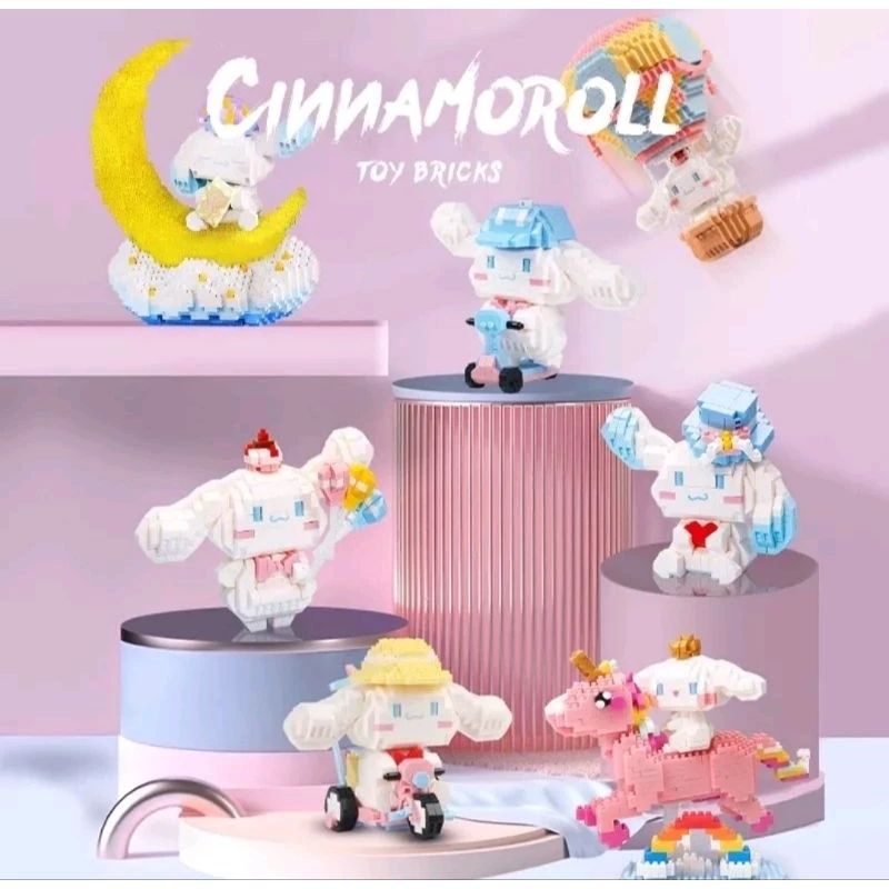 Jual MAINAN BALOK SUSUN CINNAMOROLL TOY BRICKS NANO BLOCKS CINNAMONROLL ...