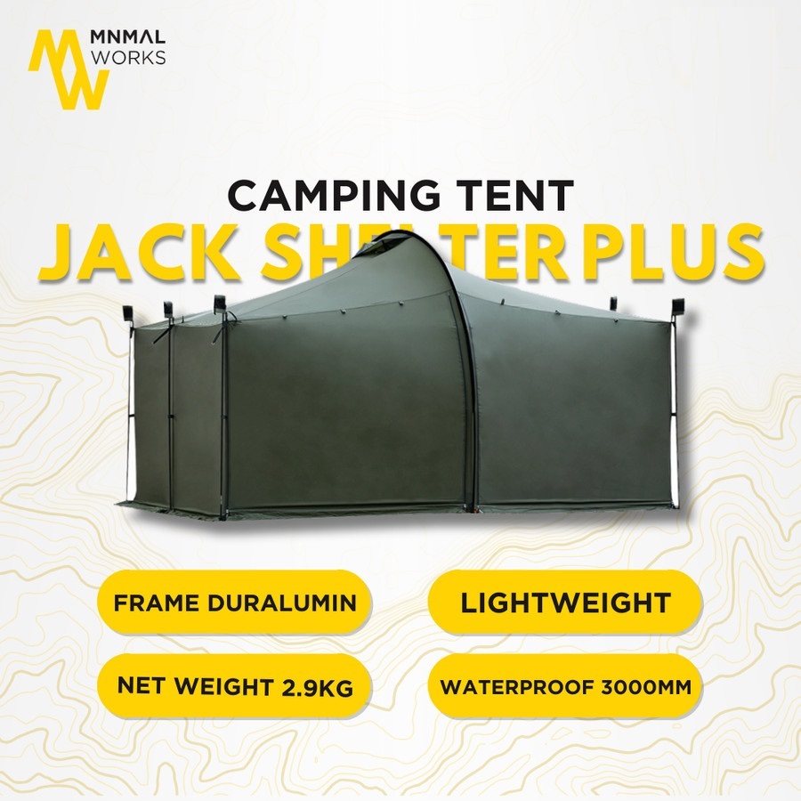 Jual MINIMAL WORKS Jack Shelter Plus Tenda Camping Kemah Outdoor ...
