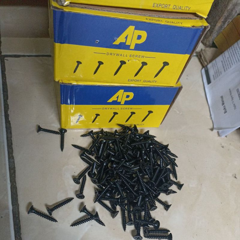 Jual skrup gipsum/drywall/ baut gipsum/pvc | Shopee Indonesia