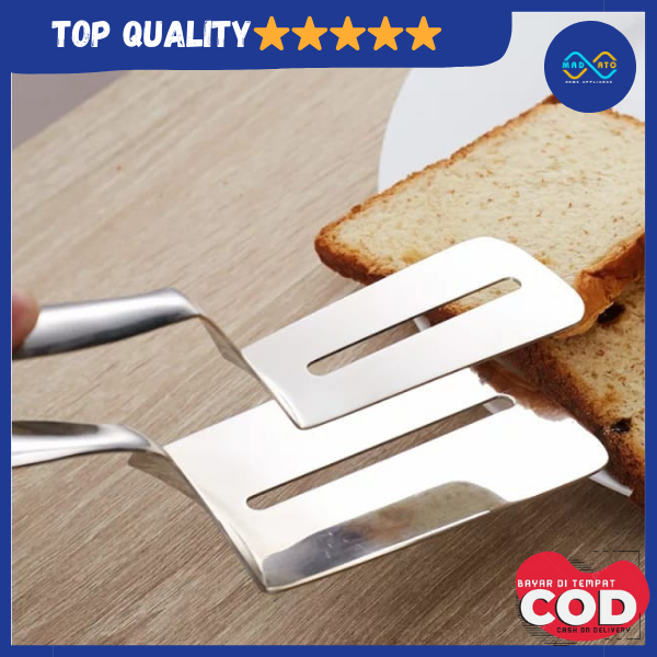 Jual Pencapit Stainless Steel BBQ Capitan Gorengan Capitan Daging Steak ...