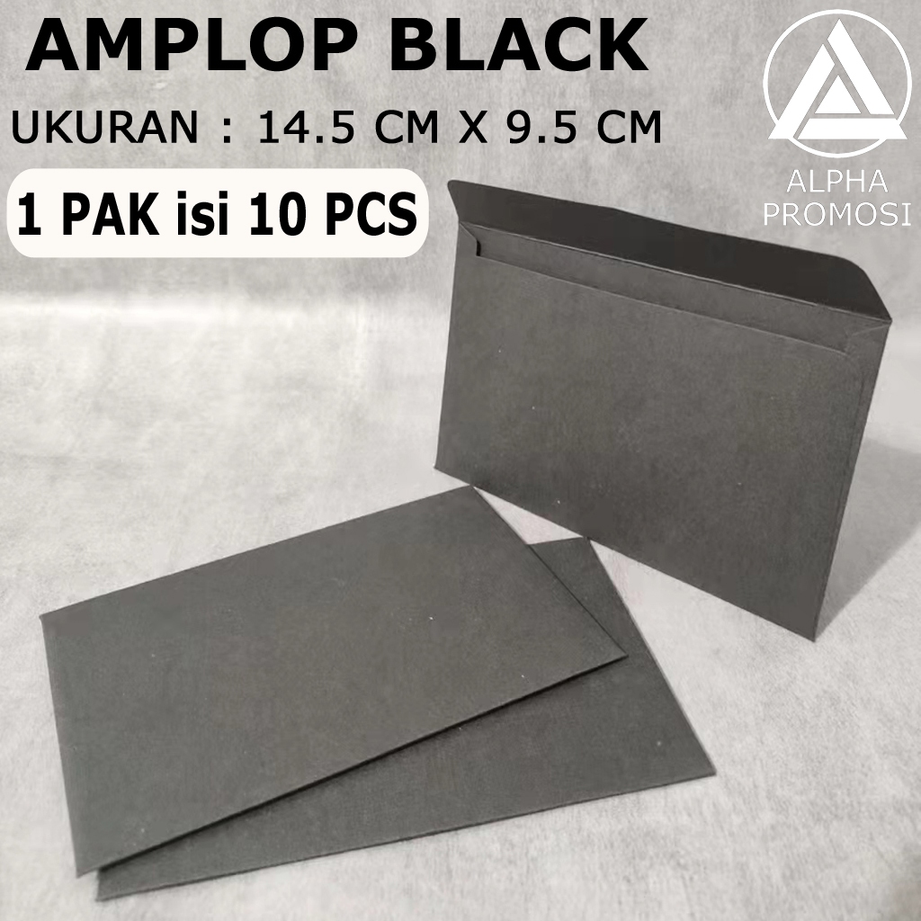 Jual [ ISI 10 Pcs] Amplop Vintage | Amplop Hitam | Amplop Mini | Black ...