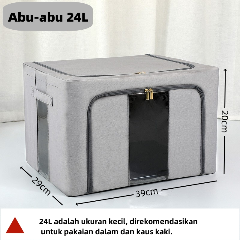Jual 66/100L storage box Lipat kotak penyimpanan frame baja Double ...