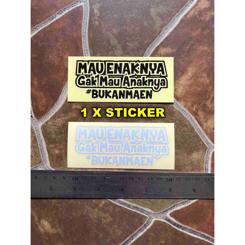 Jual Mau Enaknya Gak Mau Anaknya Bukan Maen Stiker Reflektif Hologram ...