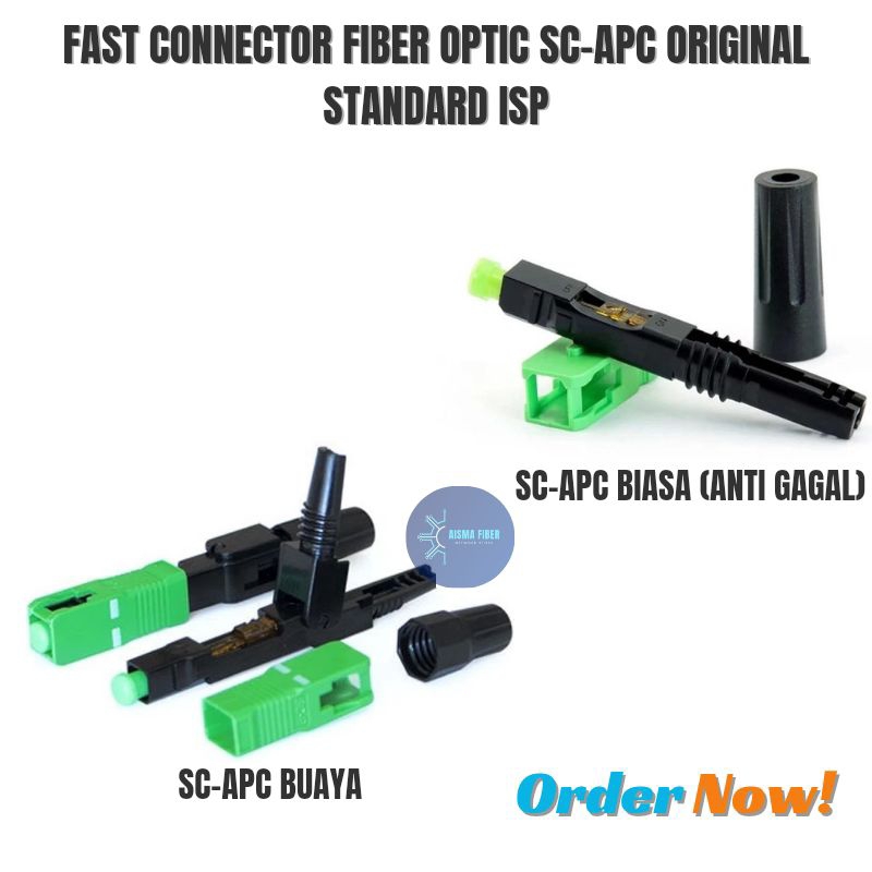 Jual FAST CONNECTOR FIBER OPTIC SC-APC BUAYA DAN BIASA, ORIGINAL ...