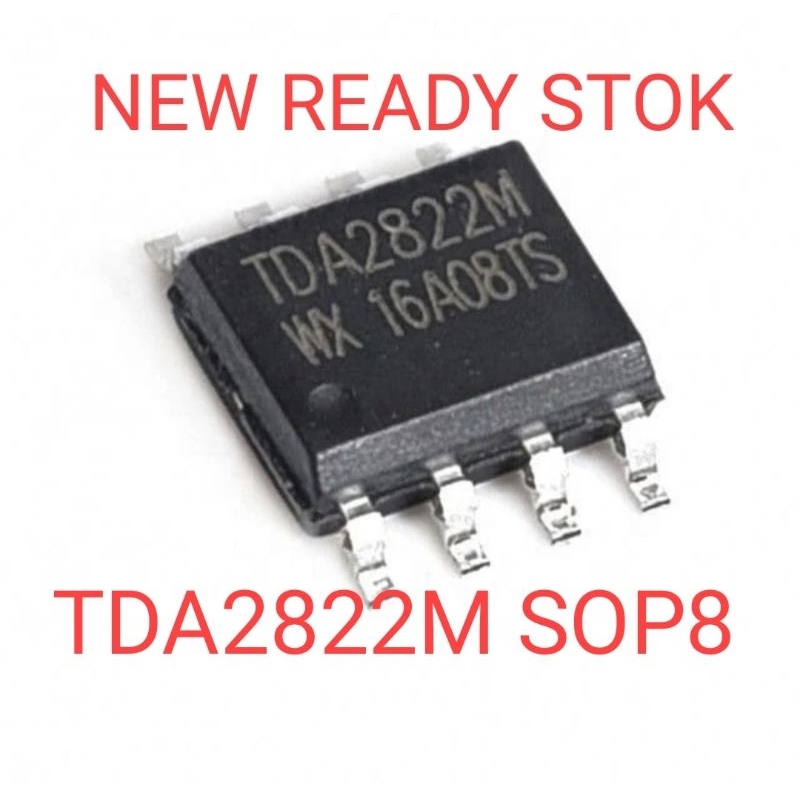 Jual TDA2822M TDA2822 SMD SOP-8 LOW VOLTAGE STEREO POWER AMPLIFIER ...