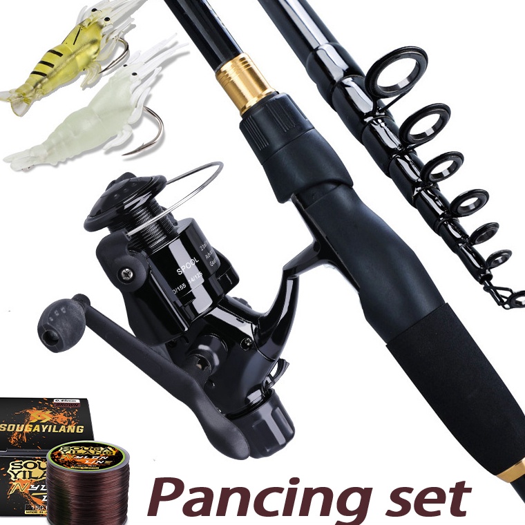 Jual TREND TERBARU Sougayilang pancing set joran pancing 1.8-2.4m 5.2：1GR reel pancing Memancing ...