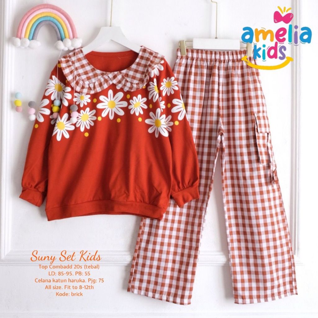 Jual NICE SET KIDS SETELAN BAJU ANAK PEREMPUAN KAOS LENGAN PANJANG DAN ...
