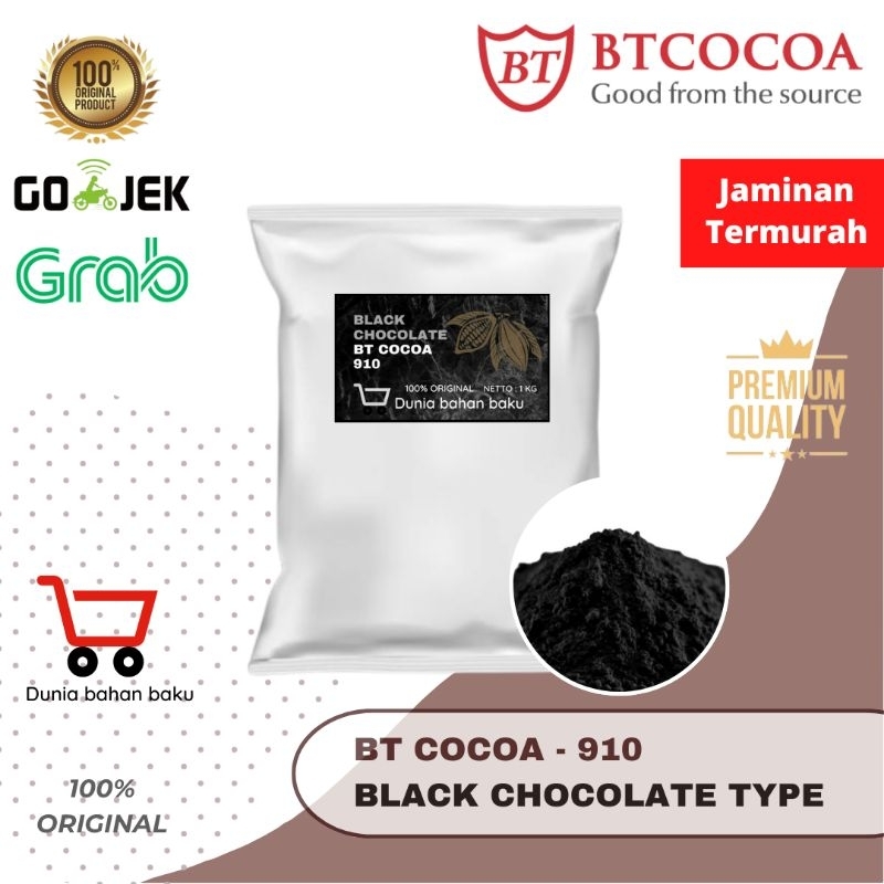 Jual BT COCOA BLACK POWDER BT 910 1 kg bubuk coklat Hitam DARK | Shopee ...