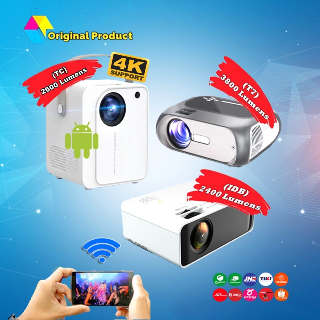 Jual Proyektor mini wifi / Projector Mini / Proyektor Murah / Proyektor Android / Infocus mini ...
