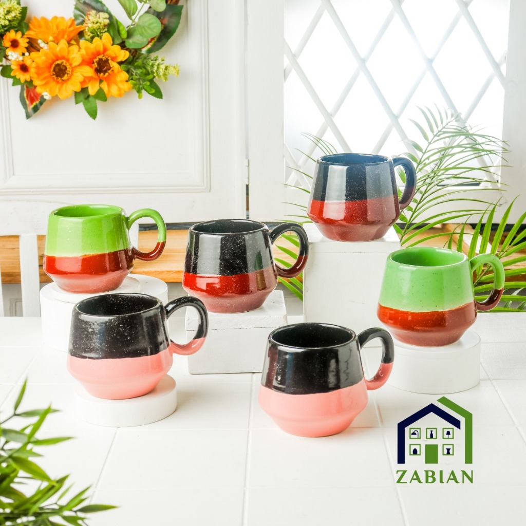 Jual ZABIAN - SENA | MUG GELAS CANGKIR GRADASI UNTUK TEH SUSU KOPI ...