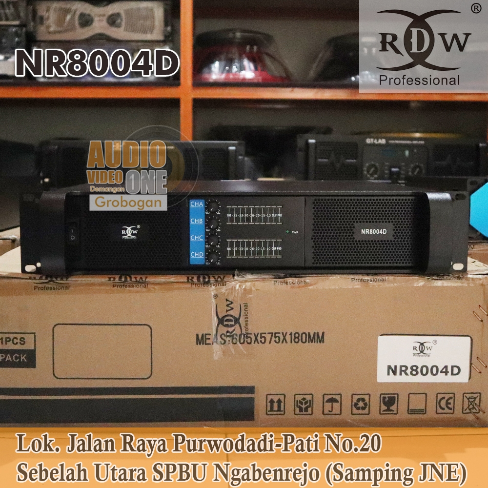 Jual Power Amplifier RDW NR8004D Class H 4 x 800 Watt 8 Ohm Original ...
