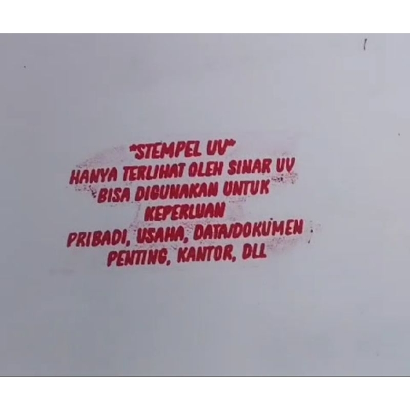 Jual stempel anti pemalsuan ( stempel uv ) | Shopee Indonesia