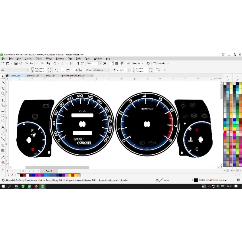 Jual Panel Speedometer Great Corolla Custom | Shopee Indonesia