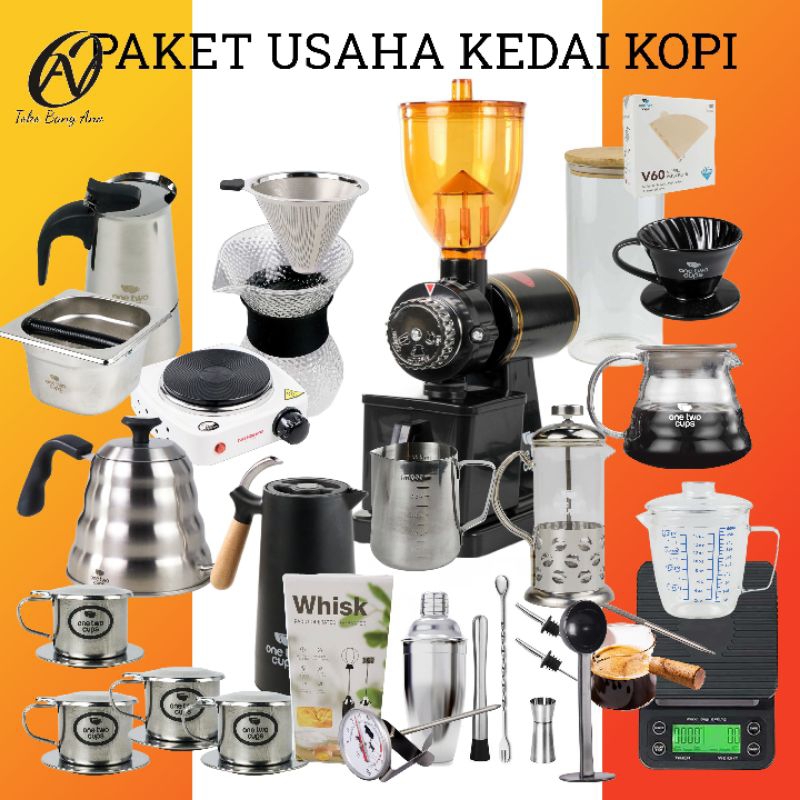 Jual Paket usaha kedai kopi warkop minuman kekinian lengkap peralatan ...