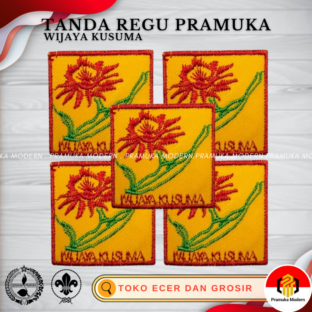 Jual Tanda regu pramuka putri lengkap 30 variasi regu bunga | tanda ...