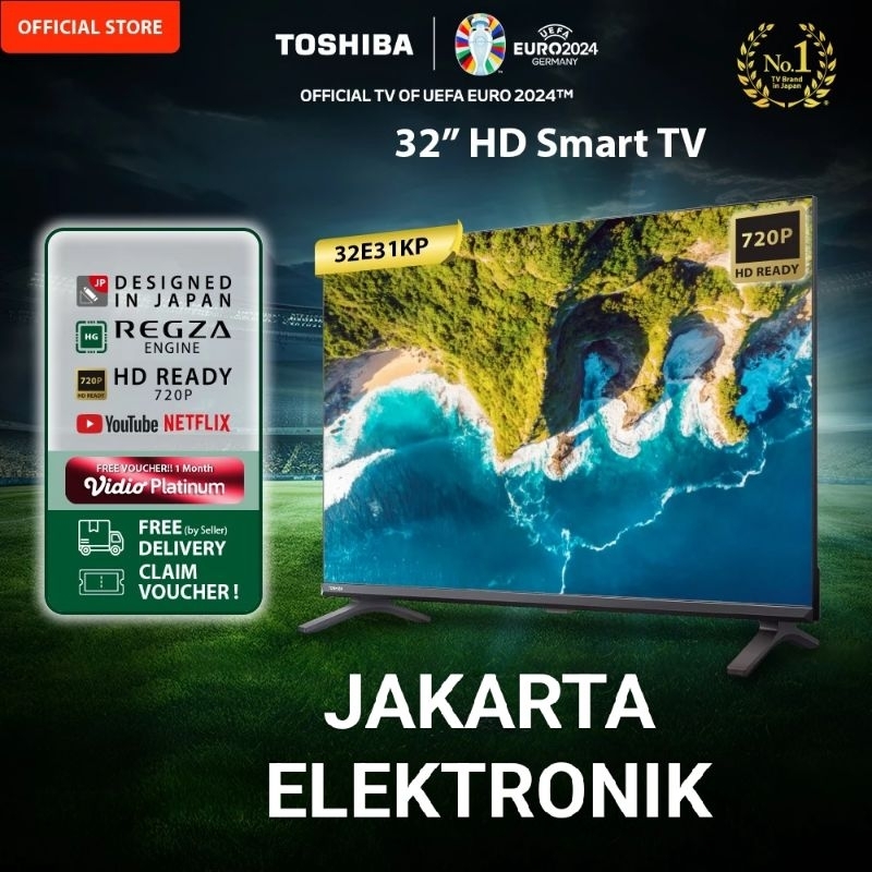 Jual TOSHIBA LED SMART TV HD NETFLIX YOUTUBE 32E31KP | Shopee Indonesia