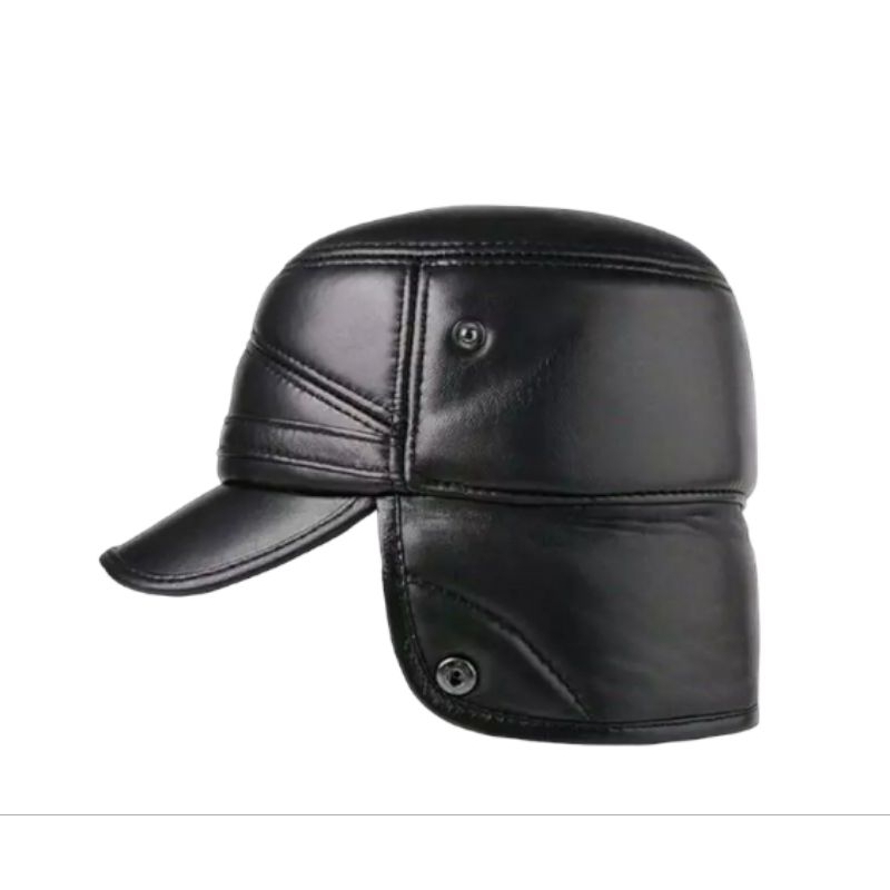 Jual Topi Pria Original Kulit Asli Tentara Jepang Motif Bulu Halus ...