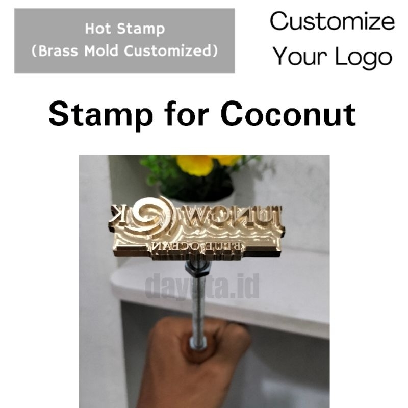 Jual Hot Stamp Coconut | Hot Stamp Kelapa | Stamp Bakar | Stamp Kayu ...