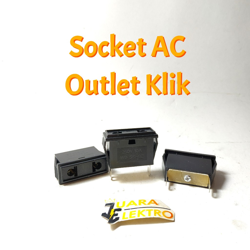 Jual Socket AC Outlet Klik | Socket (Stop Kontak) Ke Box Outlet ...