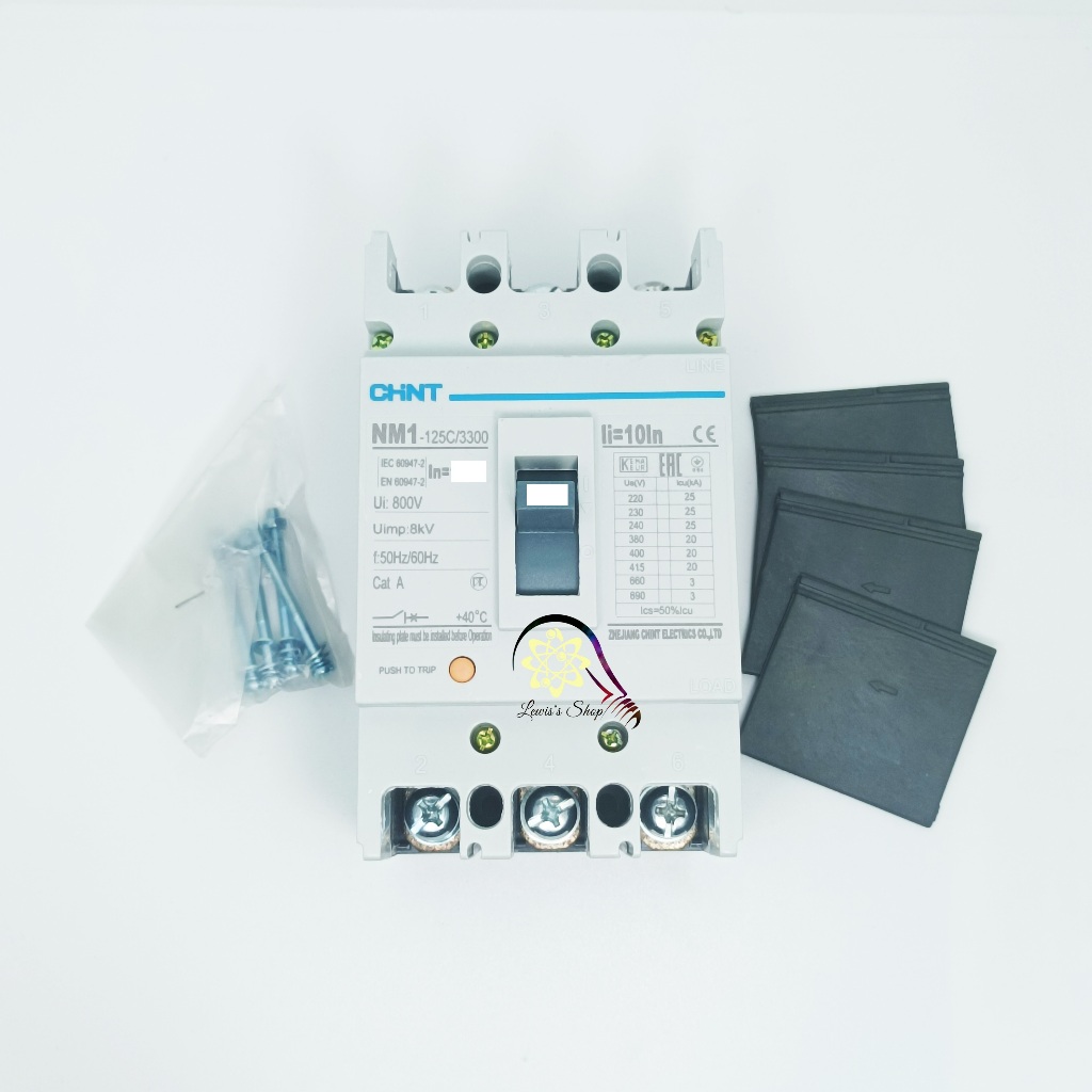 Jual MCCB Chint NM1-63S 63A No Fuse Breker ORIGINAL | Shopee Indonesia