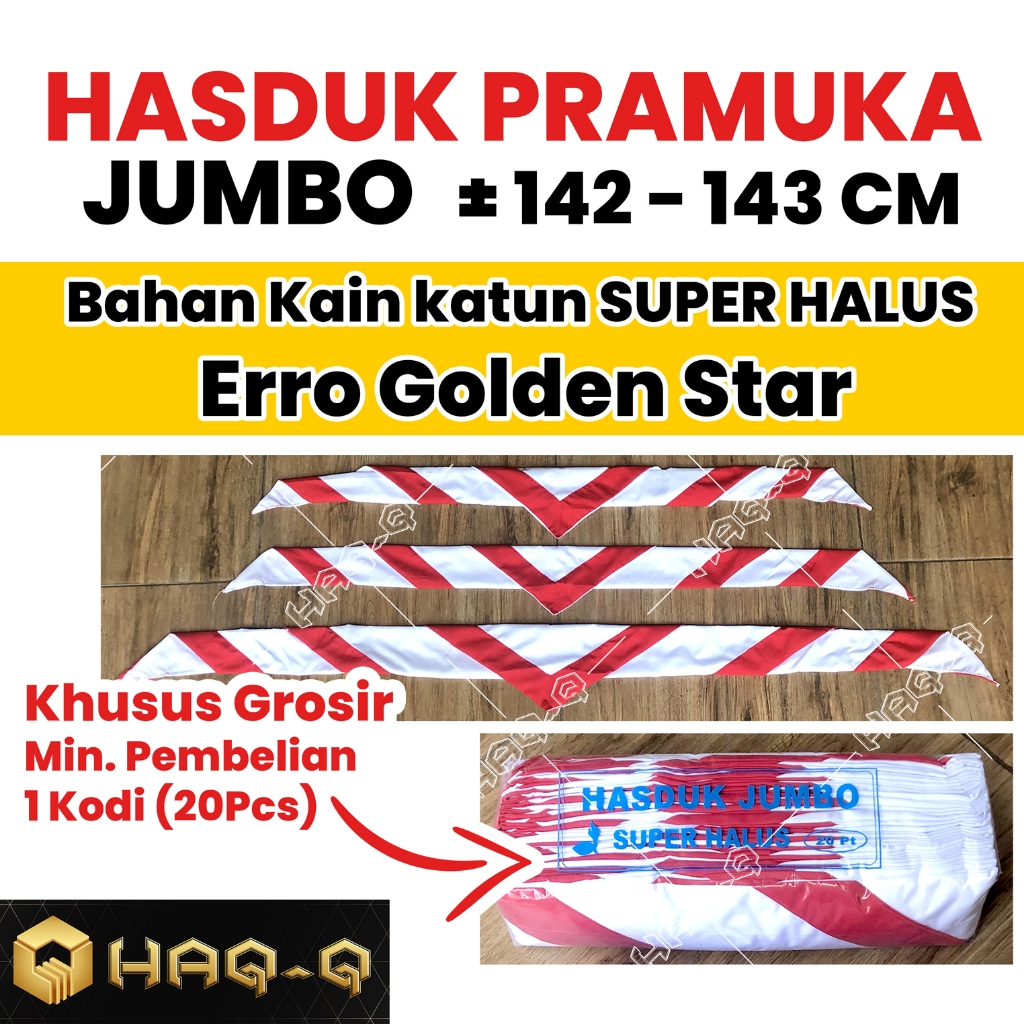 Jual Hasduk SMA JUMBO duk kacu pramuka atribut / hasduk pramuka panjang ...