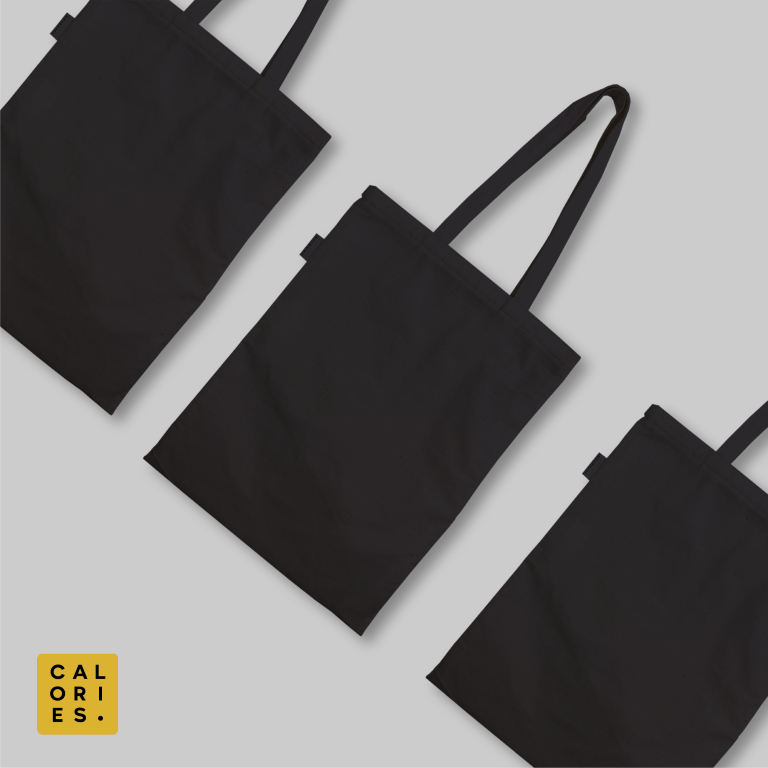 Jual Calories POLOS / PLAIN Totebag Stringbag Hitam #cupl | Shopee Indonesia