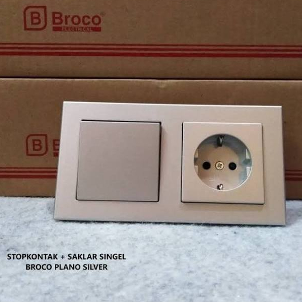 Jual Stop Kontak + Saklar Broco Plano Series | Shopee Indonesia