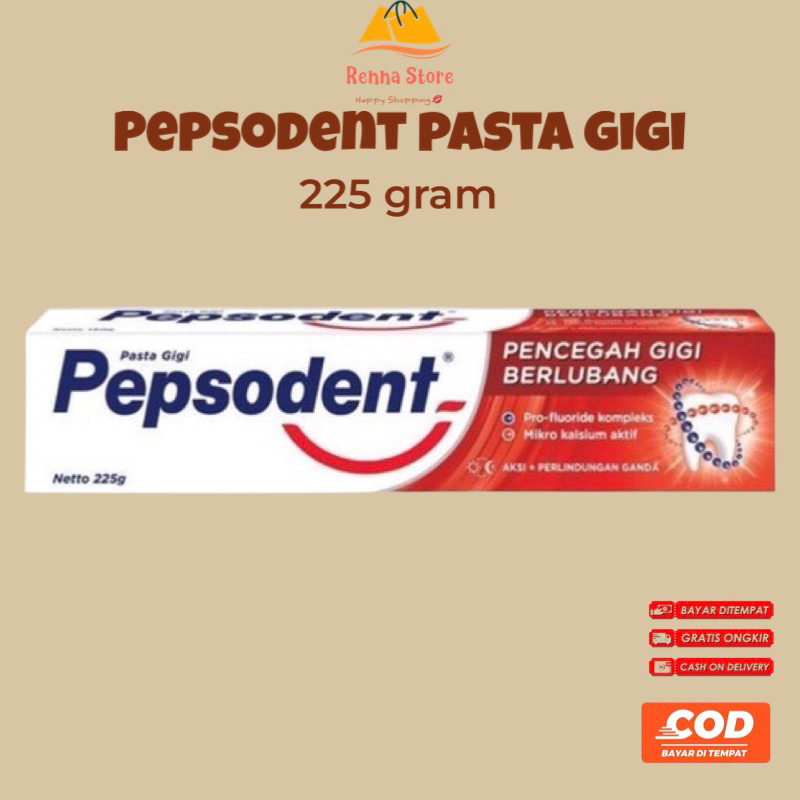 Jual PEPSODENT Merah 225gr Pencegah Gigi Berlubang Pasta Gigi | Shopee ...