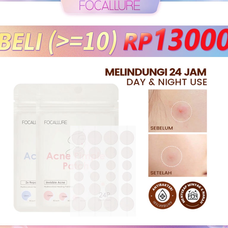 Jual FOCALLURE Spot Patch Skincare Acne Treatment Day/Night 7s8pl ...