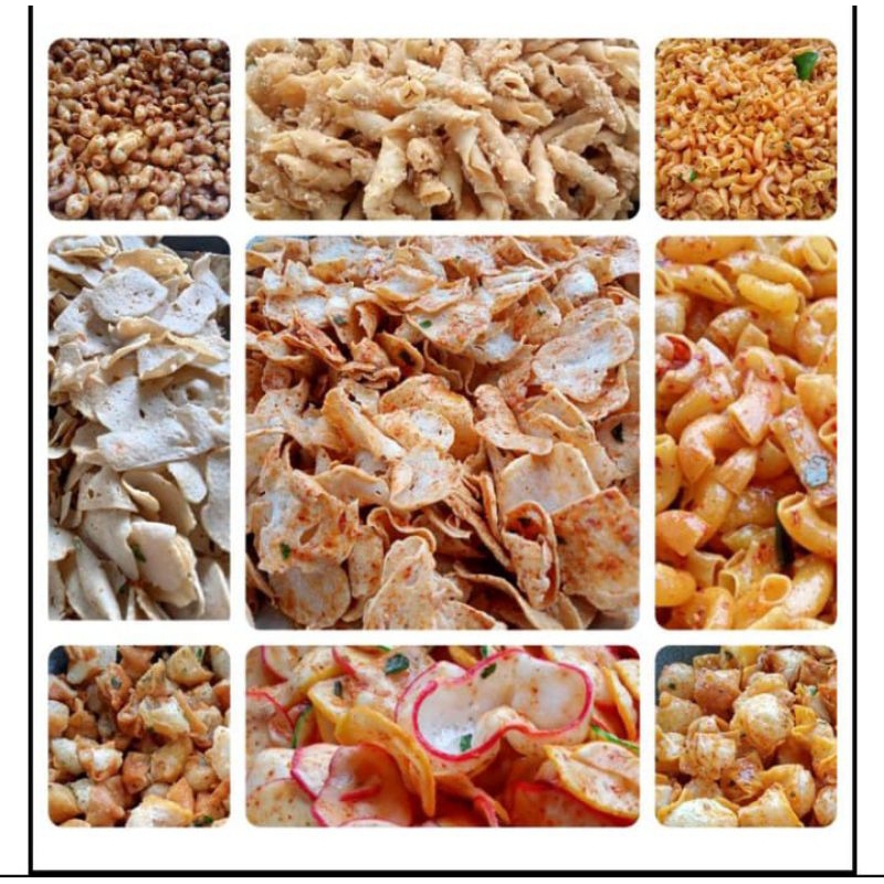 Jual ANEKA SNACK KRIUK 1KG(BASRENG/SIOMAY/SPIRAL/PANGSIT/CIKRUH ...