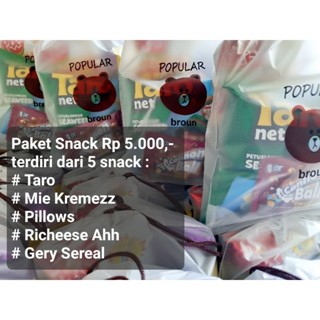 Jual Paket Snack Ulang Tahun / Paket Snack Rp 5.000,- / Pouch Hampers ...
