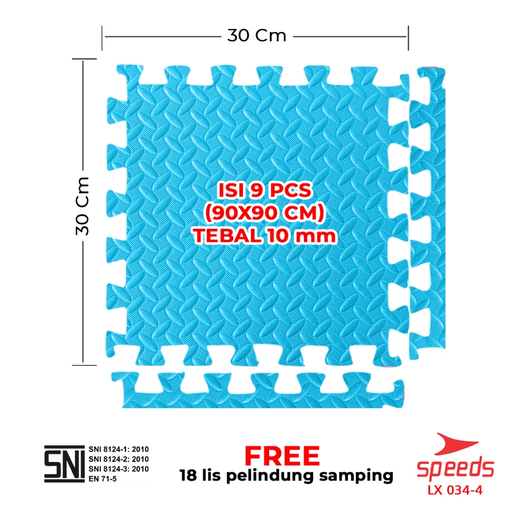 Jual SPEEDS Matras Evamat 60x60cm Matras Puzzle Karpet Puzzle Matras ...