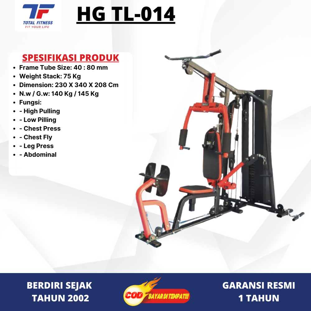 Jual Alat Olah raga, Angkat Beban, Home gym 1 sisi TL 014, Home Gym ...