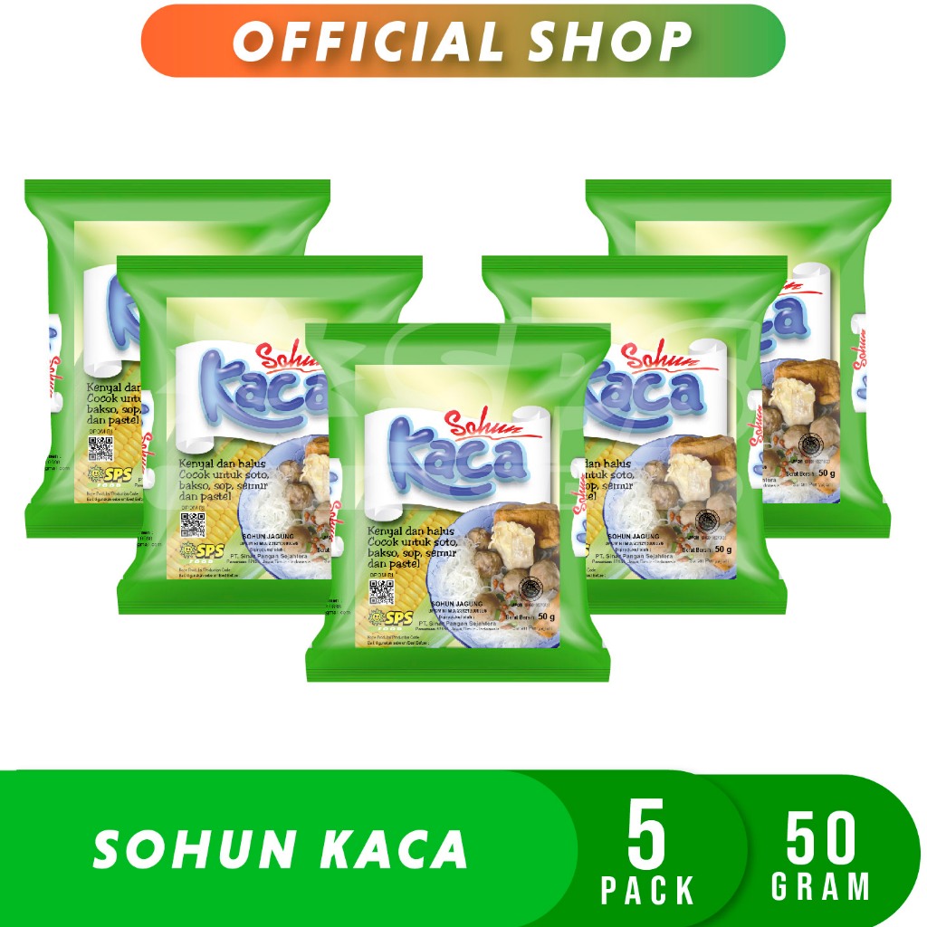Jual Kaca Sohun Renteng 50 Gr (5 Pack) | Shopee Indonesia