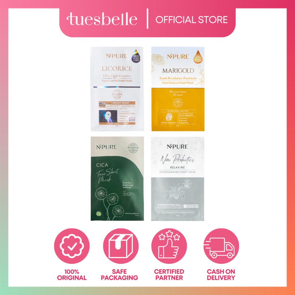 Jual Tuesbelle - NPURE Sheet Mask | Shopee Indonesia