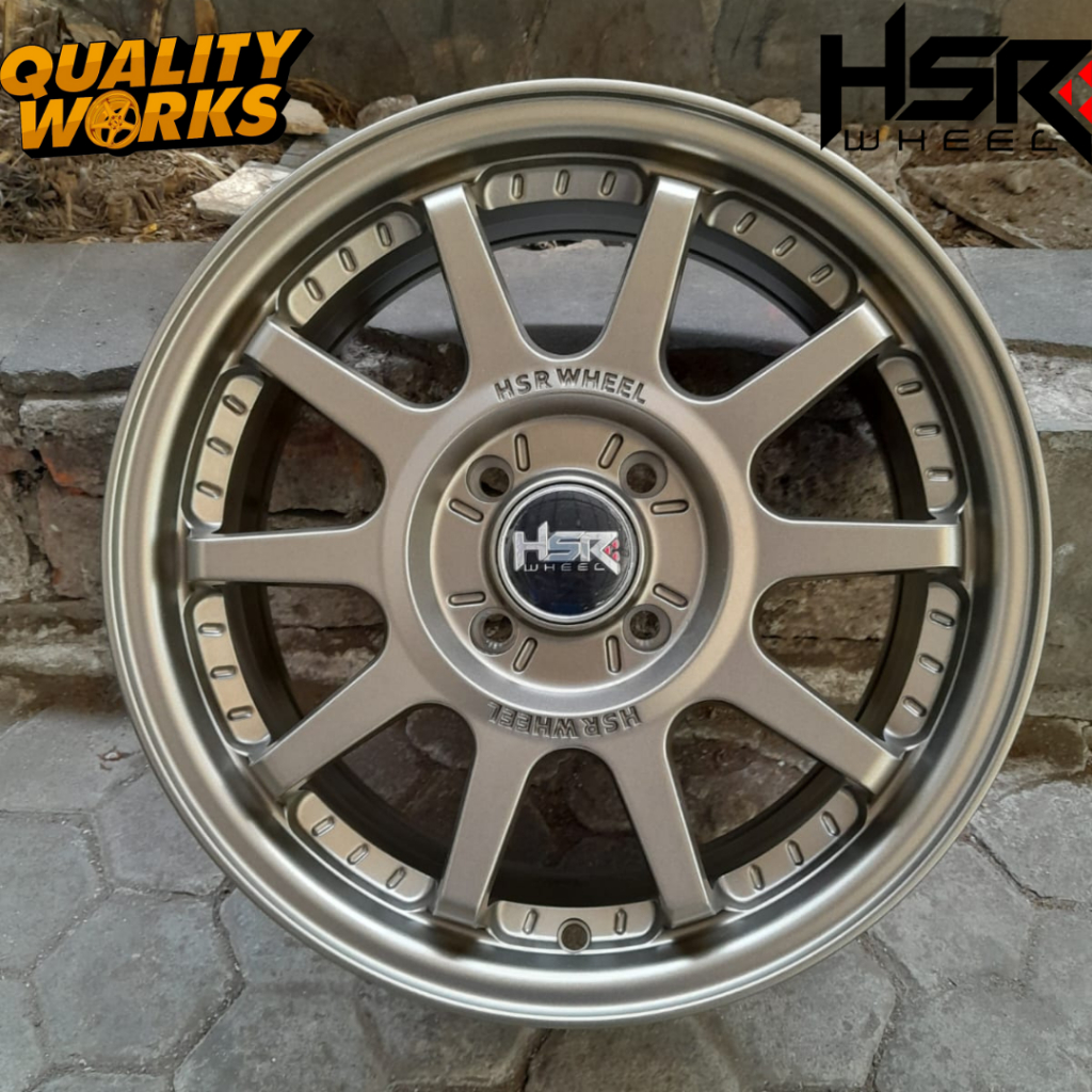 Jual Velg Mobil Ayla ring 15 pelek HSR GYMKANA R15 baut 4x100 Bronze - Brio Jazz - Toko Velg ...