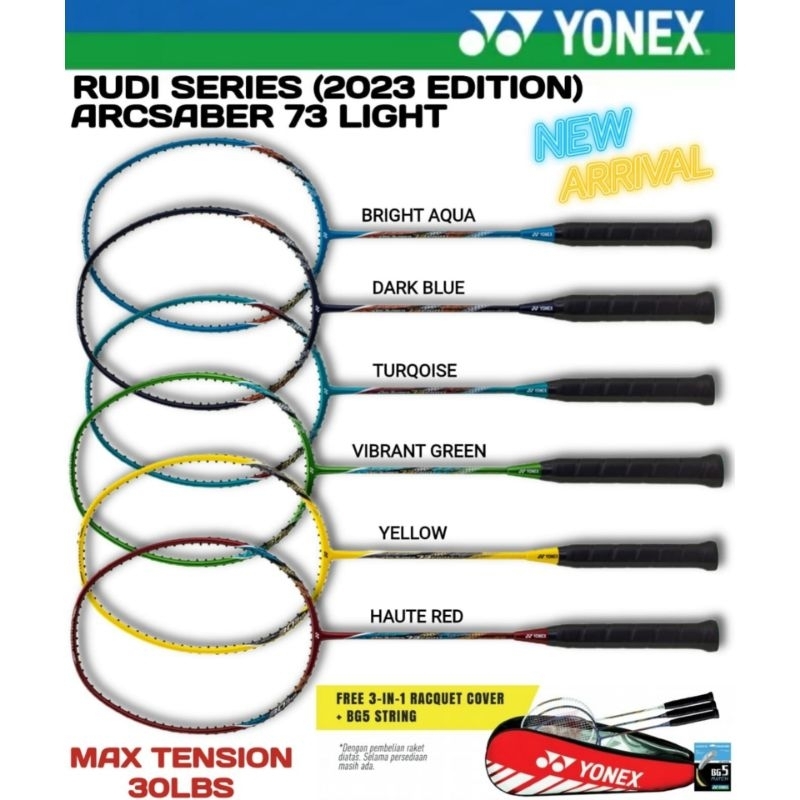 Jual Raket Badminton Yonex ARCSABER 73 LIGHT RUDY HARTONO Series ...