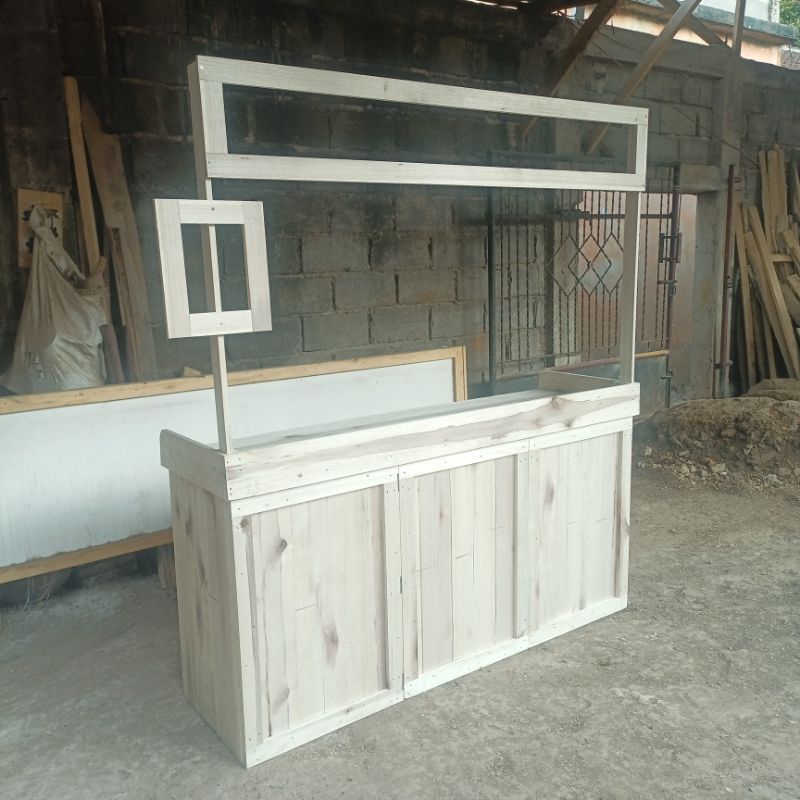 Jual Meja booth portable+3pintu+1laci | Shopee Indonesia