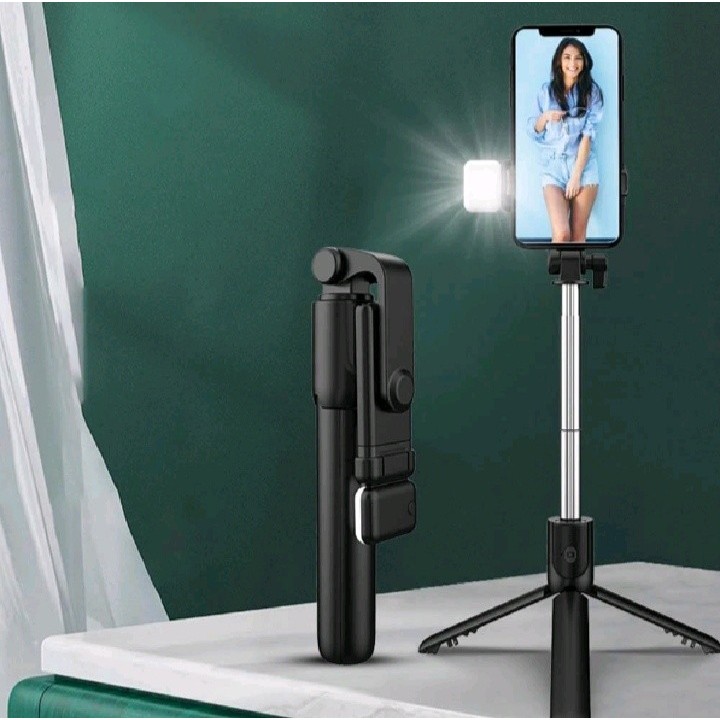 Jual Selfie Stick Tongsis Bluetooth Tripod 3 In 1 R1-S LED Tongsis ...