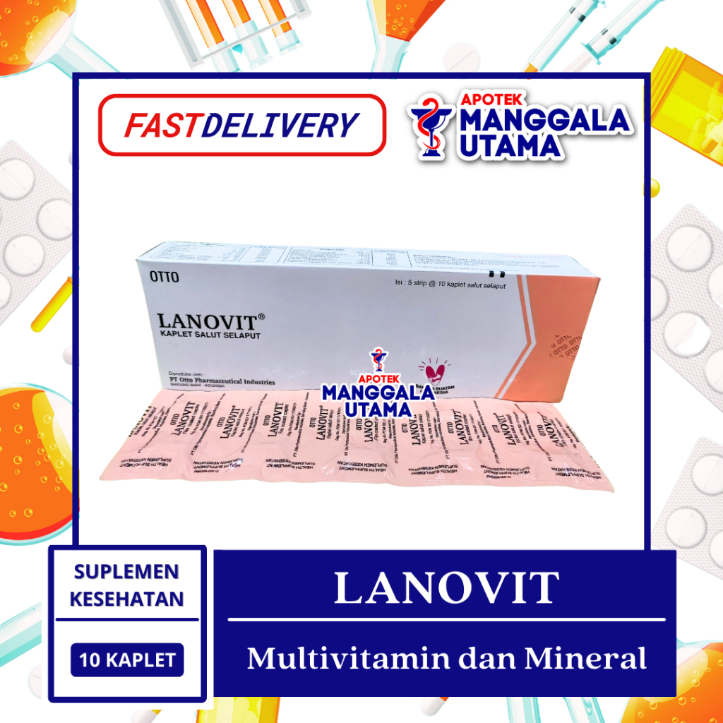Jual LANOVIT PER STRIP ISI 10 TABLET | Shopee Indonesia