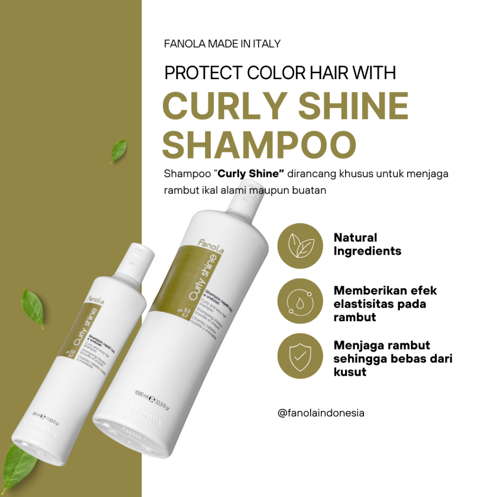 Jual Fanola Curly Shine Shampoo 350ml (Untuk rambut keriting ...