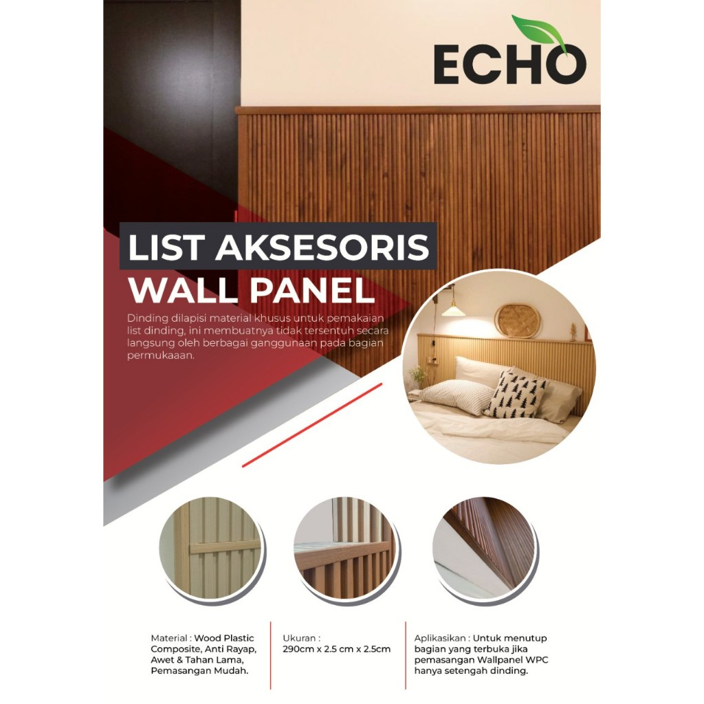 Jual ECHO List Siku L PVC Wallpanel / Aksesoris Siku Penutup Wall Panel ...