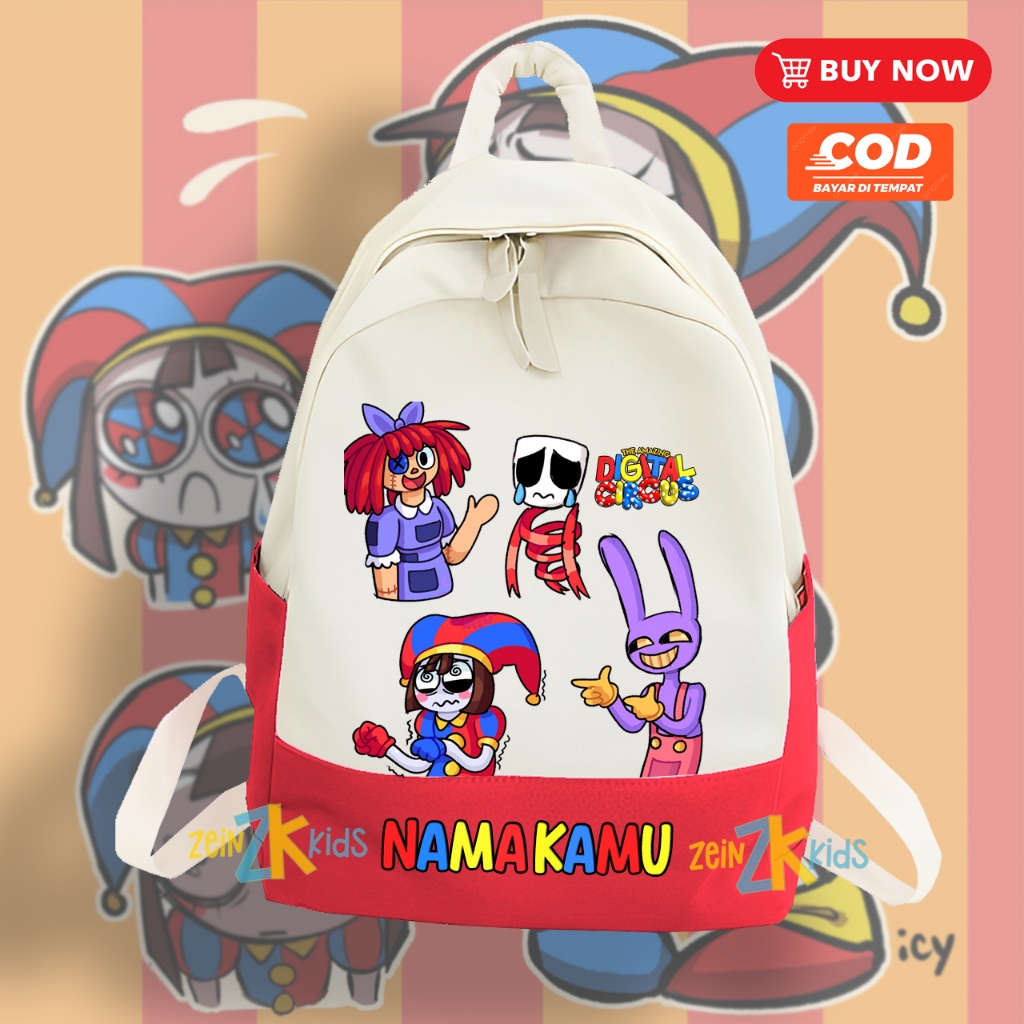 Jual Tas Anak The Amazing Digital CIrcus / Tas Anak PAUD TK Kartun ...