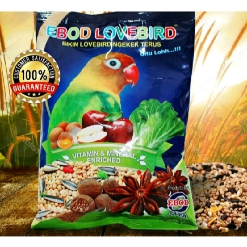 Jual PAKAN HARIAN WAJIB BURUNG LOVEBIRD KEMASAN PLASTIK EKONOMIS EBOD ...