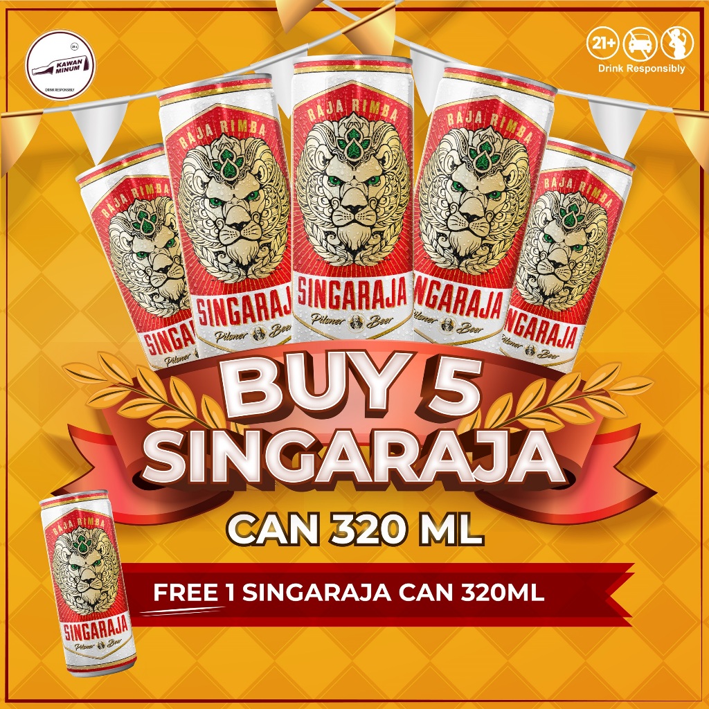 Jual 5+1 Singaraja Can 320mL | Shopee Indonesia