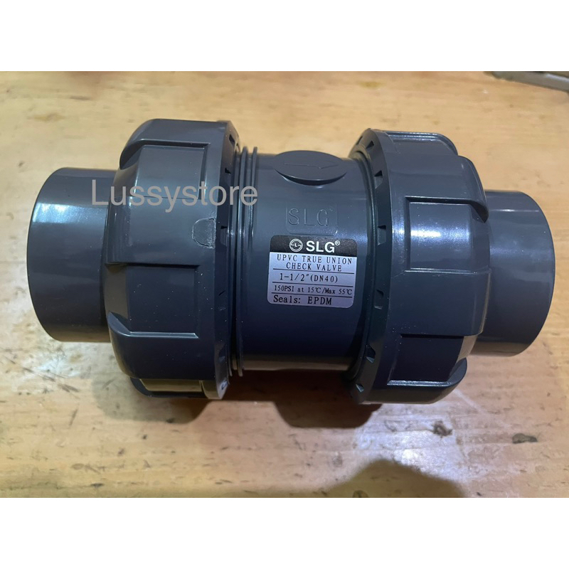Jual True Union Double Watermur SLG UPVC 1 1/2 inch / Ball Check Valve SLG 1 1/2 inch | Shopee ...