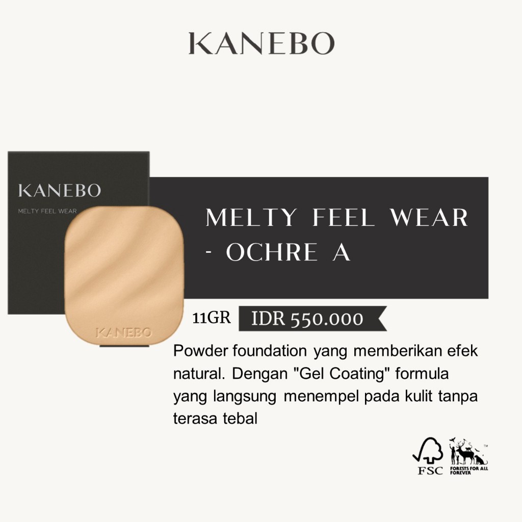 Jual KANEBO Melty Feel Wear Compact Powder 11gr (Case NOT Included ...