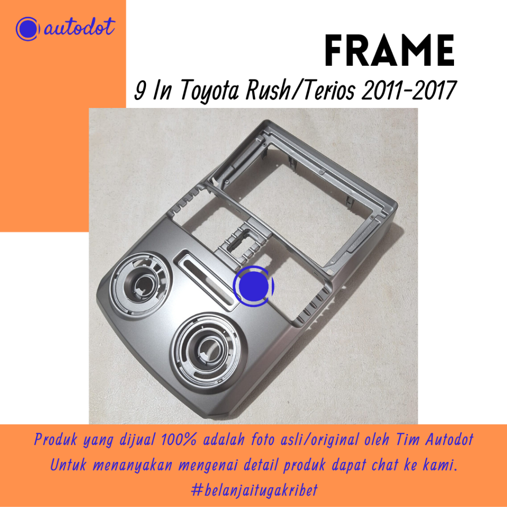 Jual Frame Head Unit Android Headunit 9 Inch Toyota Rush Terios 2011 ...